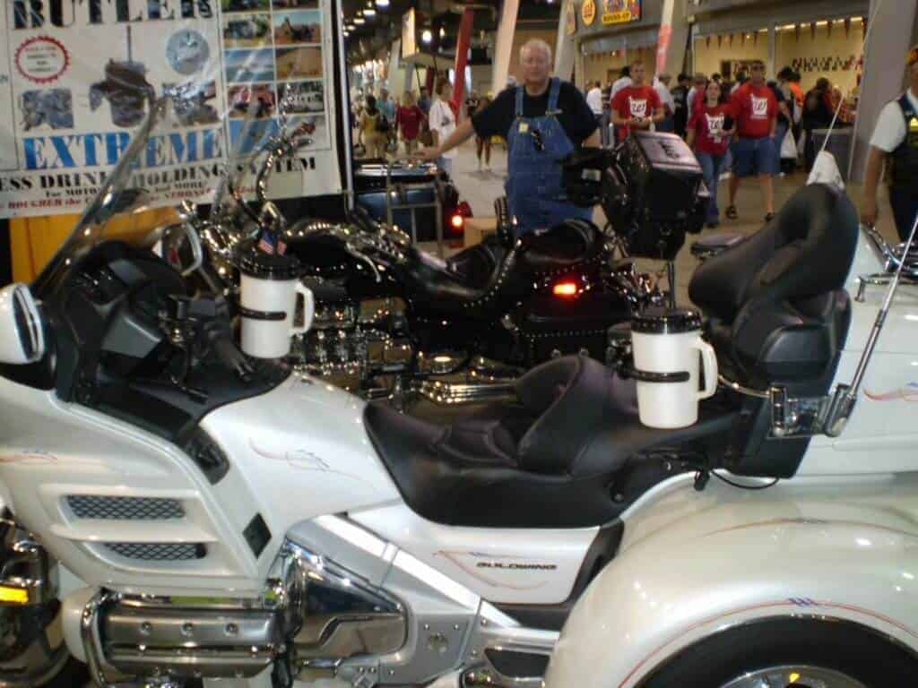 Butler Standard Passenger Set for Motorcycles with Arm Rests.